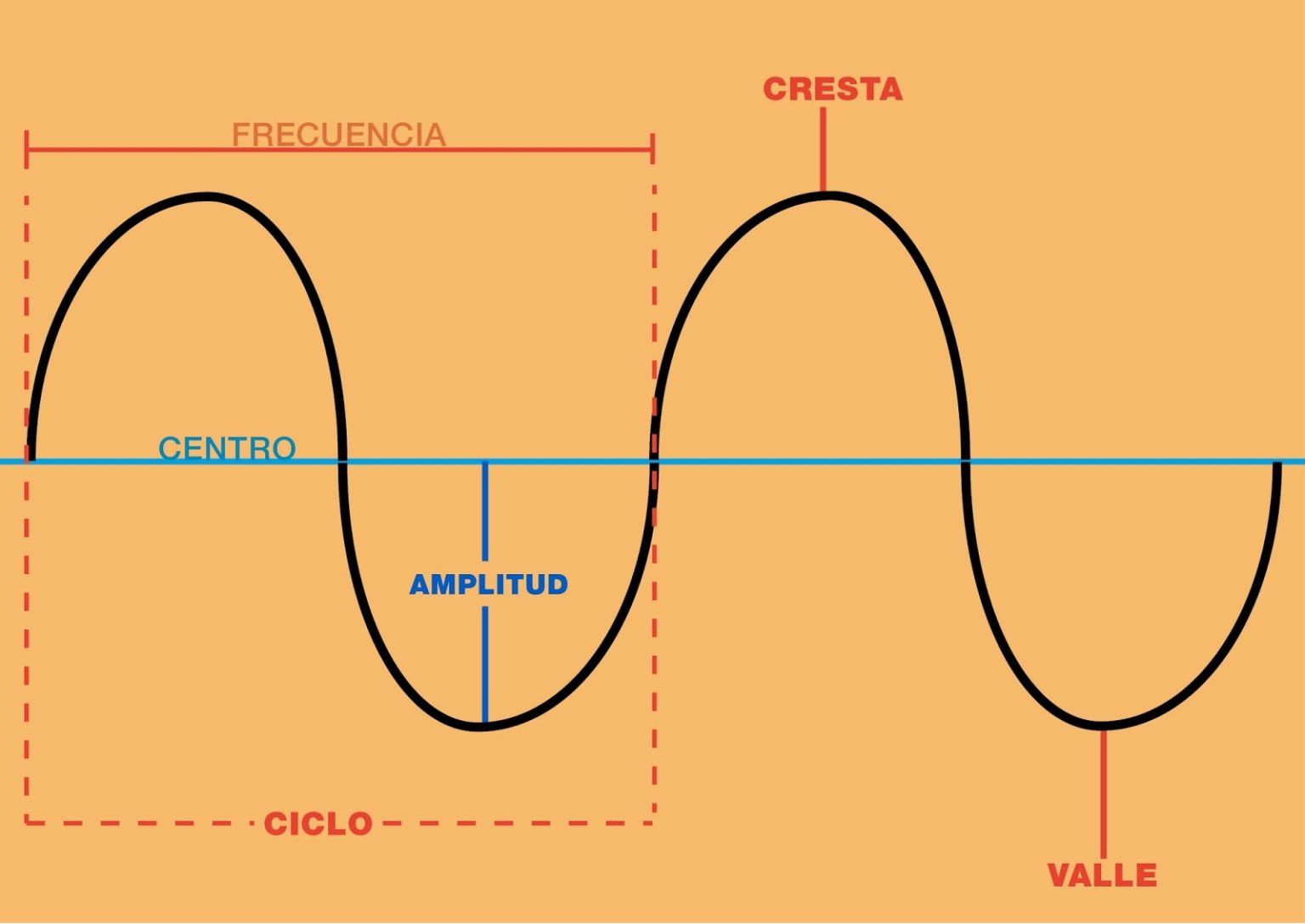 Partes de una onda | Cursos Online Web